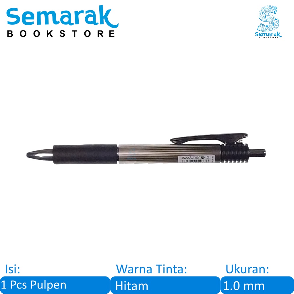 Jual Standard Boldliner R Retactable Siganture Pen Pulpen Gel Tanda ...