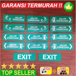 Jual Murah RAMBU PLANG K3 JALUR EVAKUASI 30CM X 10CM AKRILIK Elegan | Shopee Indonesia