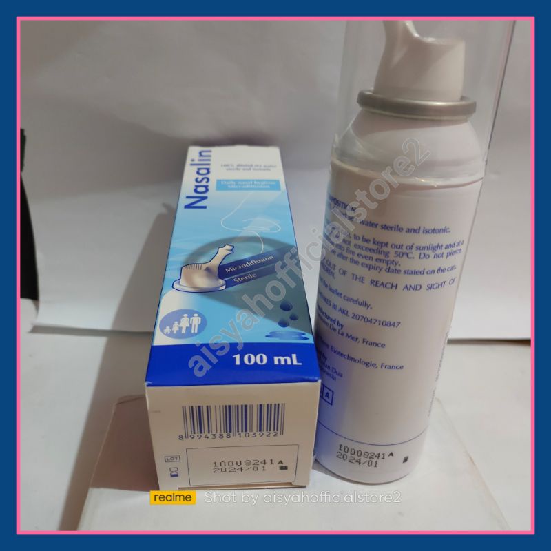 Jual NASALIN SPRAY 100ML- TERAPI KESEHATAN FUNGSI PERNAFASAN HIDUNG(THT ...