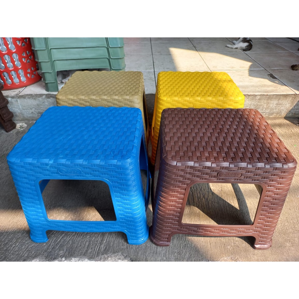 Jual BANGKU PENDEK MODEL ROTAN CLIO | Shopee Indonesia