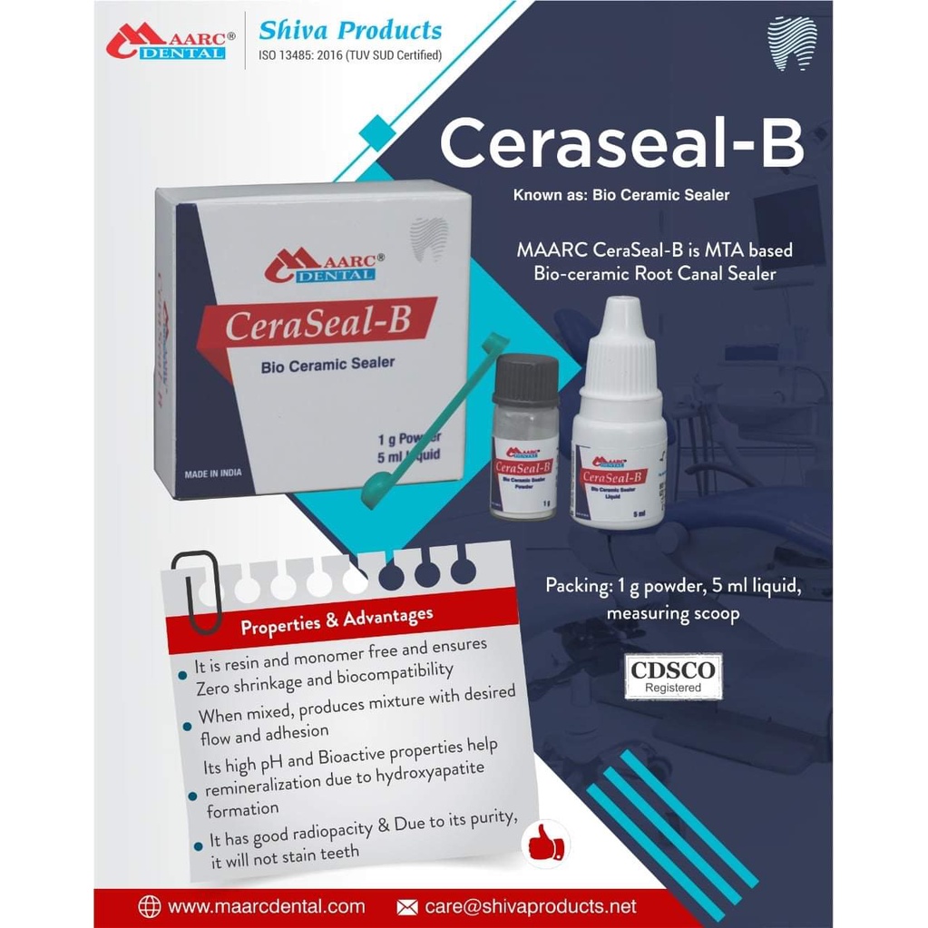 Jual bahan pengisi saluran akar murah /CERASEAL B - MTA Based Bio ...