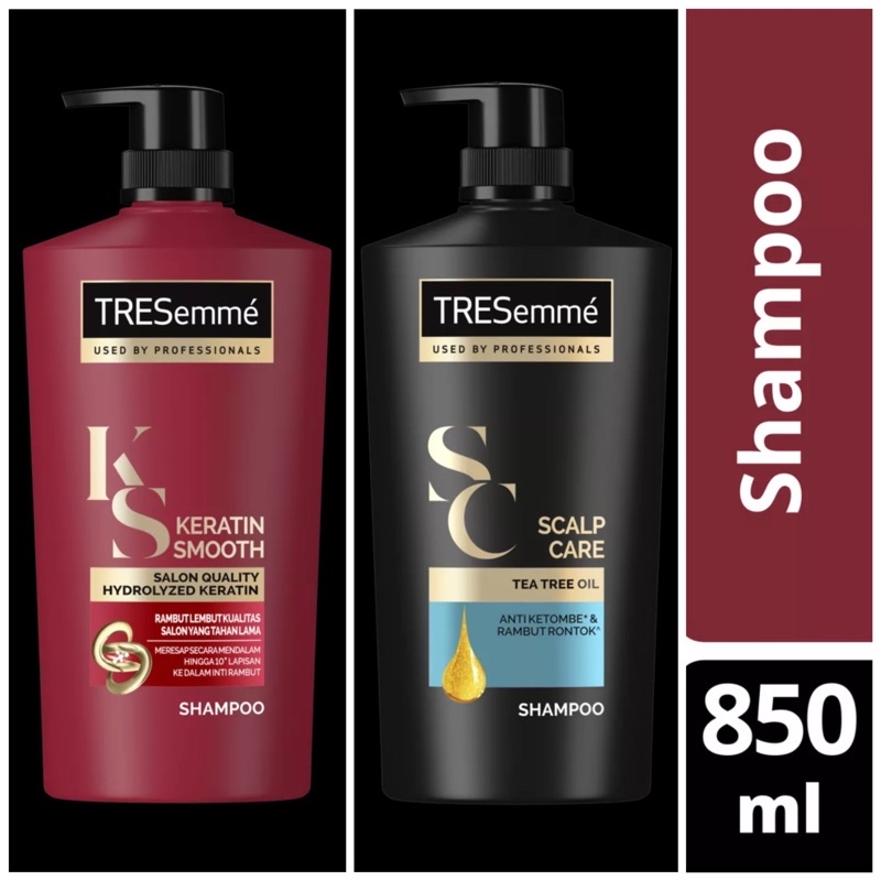 Jual TRESEMME Shampoo Baru Jumbo Keratin Smooth / Scalp Care 850ml ...