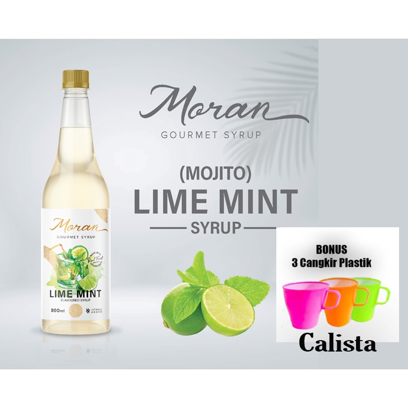 Jual Syrup Moran Lime Mint Topping Minuman Makanan 800ML | Shopee Indonesia