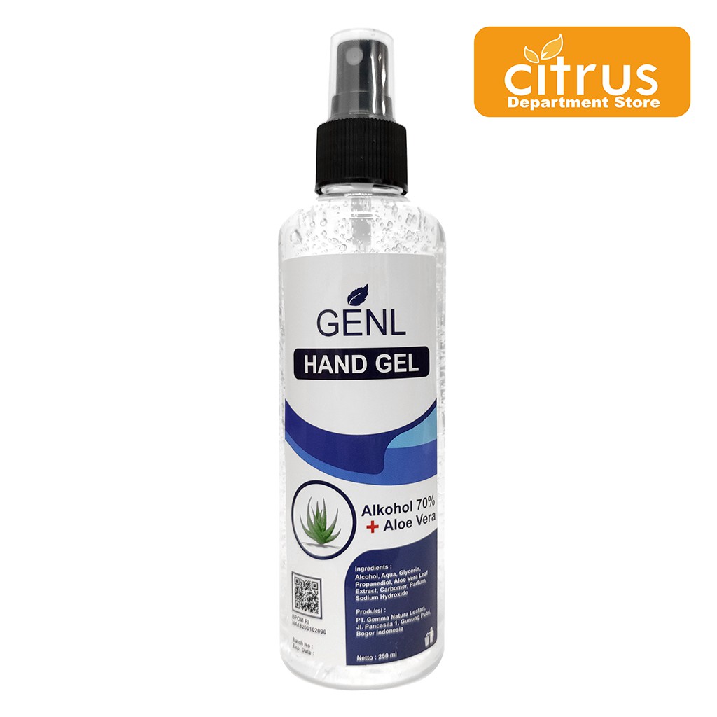GENL Hand Sanitizer Gel 250 ml Spray | Shopee Indonesia