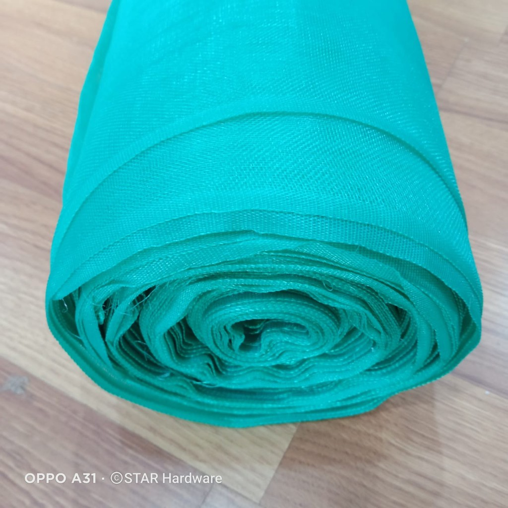 Jual Bamboo Kain Kasa Nyamuk Warna Hijau Per Rol Panjang 50 meter ...