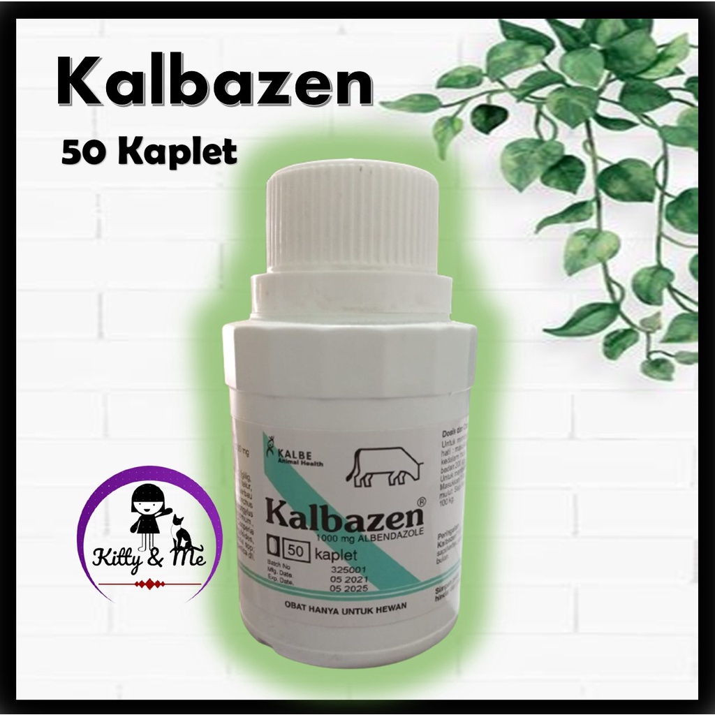 Jual Kalbazen Kaplet Isi 50 Kaplet Obat Cacing Sapi Kambing Domba ...