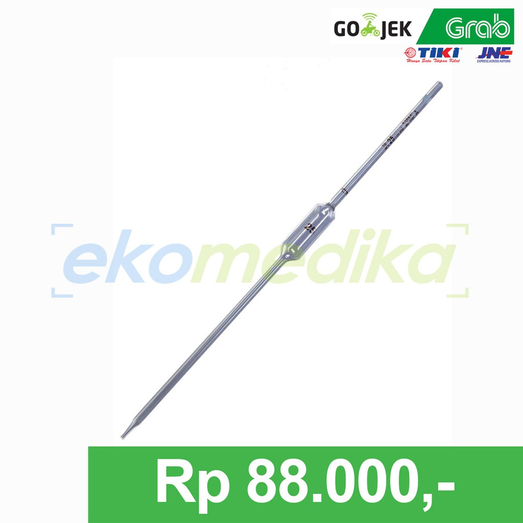 Jual Pipet Gondok 8 ml / Pipet Volume 8ml / Volumetric Pipet 8ml Iwaki ...