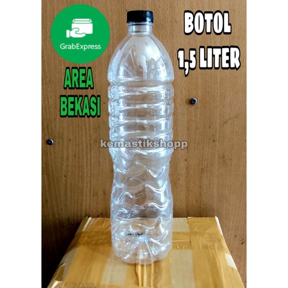 Jual Botol Plastik 1500ml / 1,5 liter (KHUSUS GRAB/GOJEK) Indonesia ...