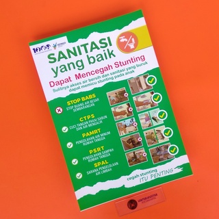 Jual Poster Sanitasi Baik Cegah Stunting, Stunting, Poster Kesehatan ...