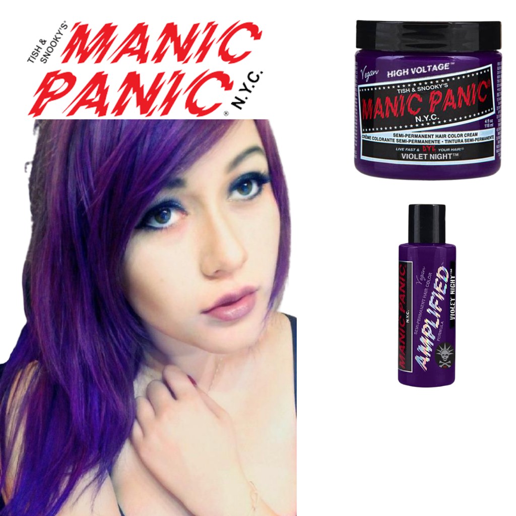 Jual Manic panic violet night (Classic, Amplified, Dye Hard) | Shopee ...