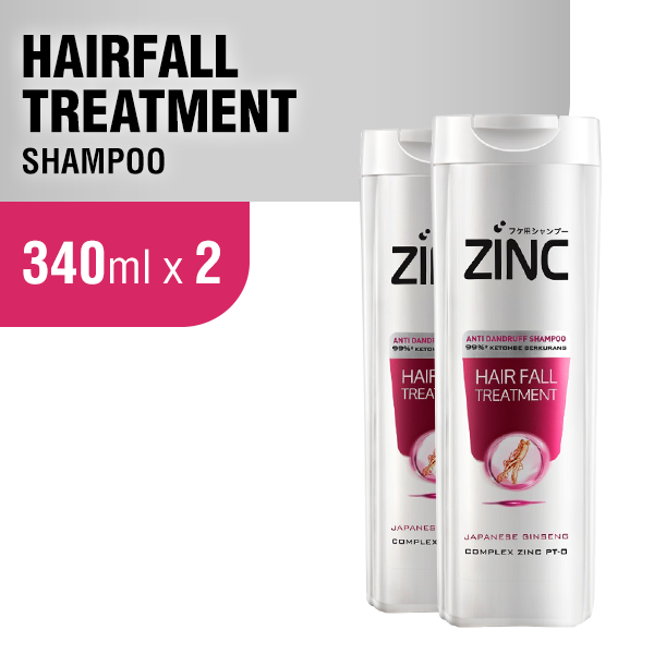 Jual Zinc Shampoo Hairfall Treatment 2 x 340 mL | Shopee Indonesia