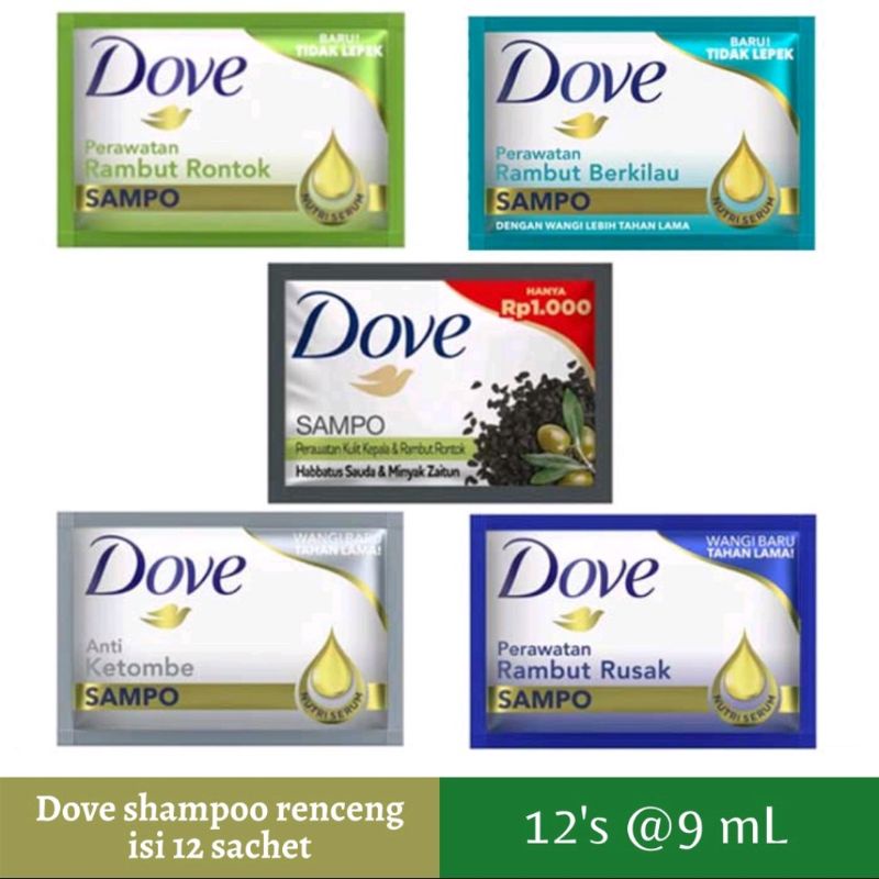 Jual Shampoo Dove / Shampoo rencengan / Dove renteng / Dove / Shampoo ...
