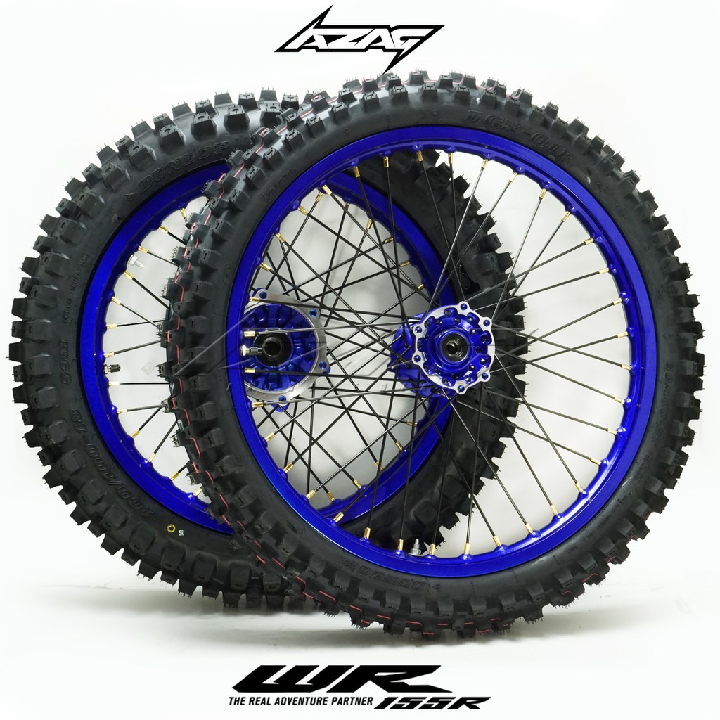 Wheelset WR 155 Tromol Scarlet CNC Blue Velg Expedition, 59% OFF