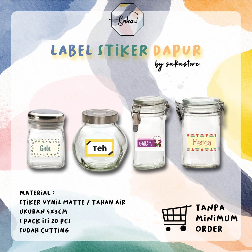 Jual STIKER LABEL BUMBU DAPUR MURAH (HANYA STIKER - ISI 20 PCS ...