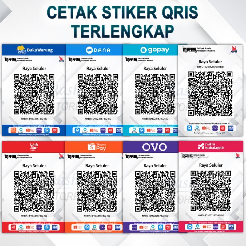 Jual CETAK/PRINT STIKER QRIS TERLENGKAP | Shopee Indonesia