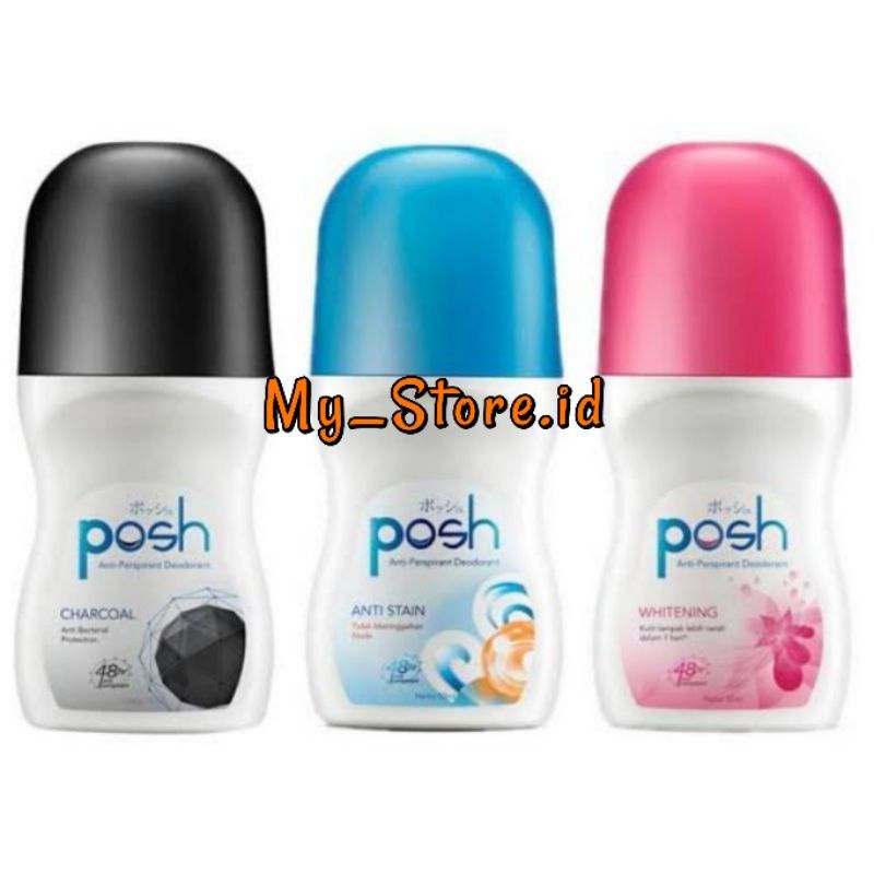 Jual Posh Deodorant Roll On 50 ml All Varian | Shopee Indonesia