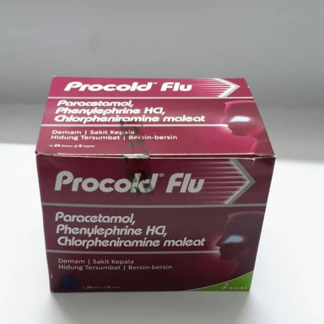 Jual Procold flu (1 box isi 24 blister @6 kaplet) Indonesia|Shopee ...