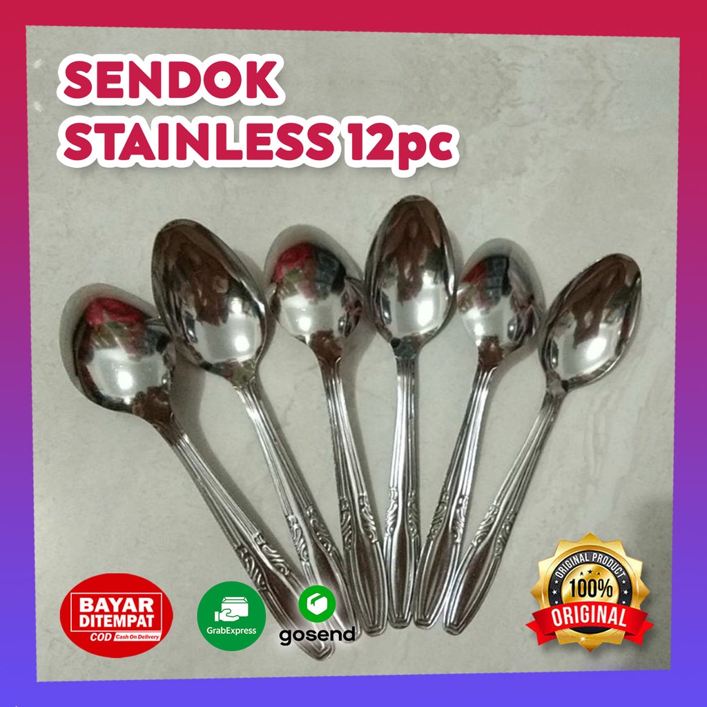 Jual SENDOK MAKAN ALUMINIUM Besi Tidak Mudah Berkarat Spoon Peralatan ...
