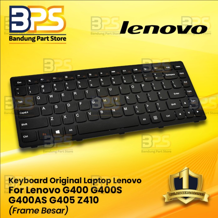 Jual Keyboard Original Lenovo G400 G400S G400AS G405 Z410 Frame Besar ...
