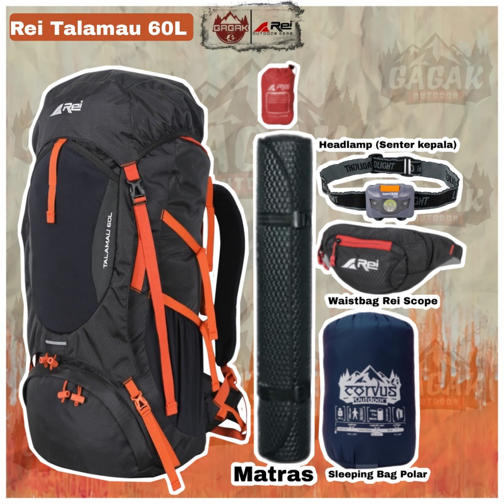 Jual Paket Hemat alat pendakian gunung Carrier REI Arei Talamau 60L ... Jual Paket Hemat alat pendakian gunung Carrier REI Arei Talamau 60L ...