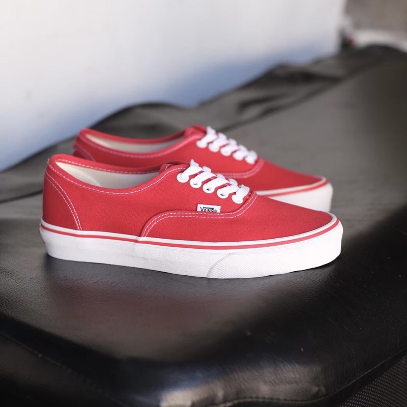 Jual Vans Authentic Red Classic 100% Original | Shopee Indonesia