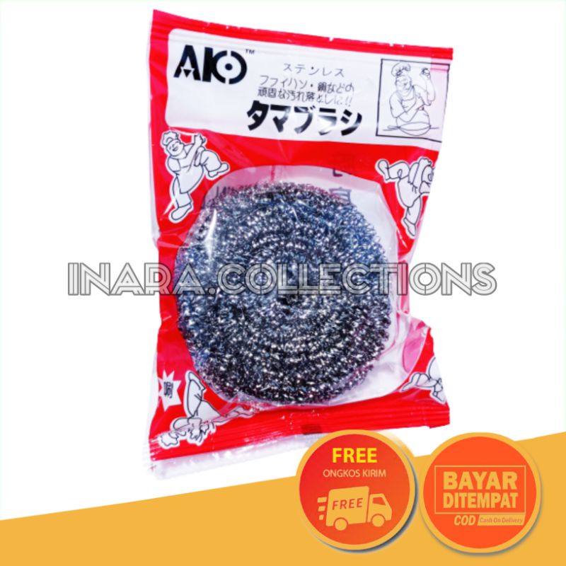 Jual Spons kawat cuci piring Sabut Stainless Anti Karat | Shopee Indonesia