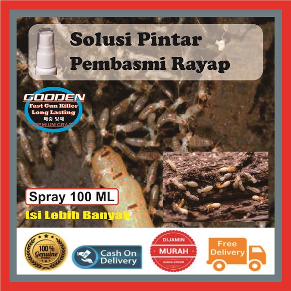 Jual Cairan Racun Pembasmi Pengusir Rayap 100 Ml Spray Sampai ke Sarang ...