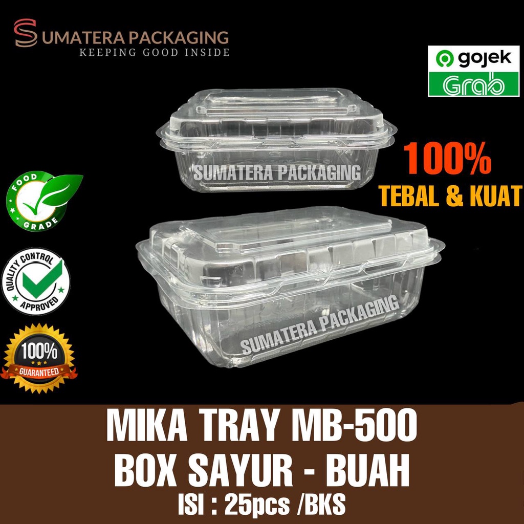 Jual Mika MB 500 ISI 25 pcs TRAY BUAH /Kotak sayuran SAYUR makanan ...