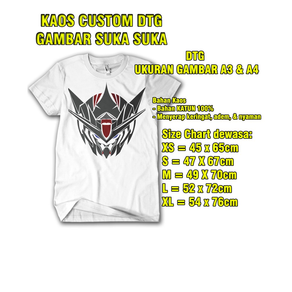 KAOS CUSTOM DTG BAJU CUSTOM PUTIH DEWASA KAOS PRINTING DTG Khusus WARNA ... KAOS CUSTOM DTG BAJU CUSTOM PUTIH DEWASA KAOS PRINTING DTG Khusus WARNA ...
