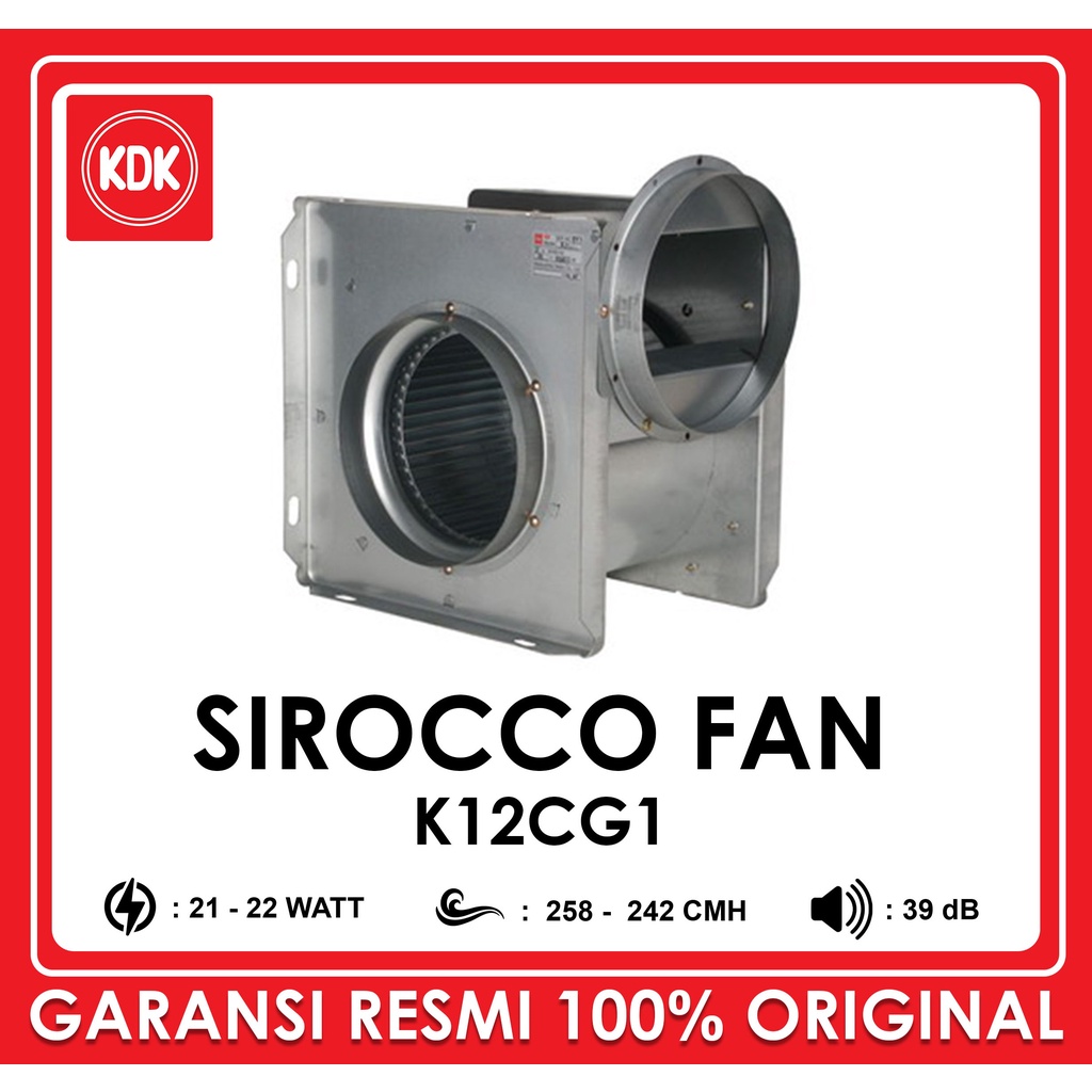 Jual KDK K12CG1 - Mini Sirocco Ventilating Fan Kipas Angin Exhaust Fan ...