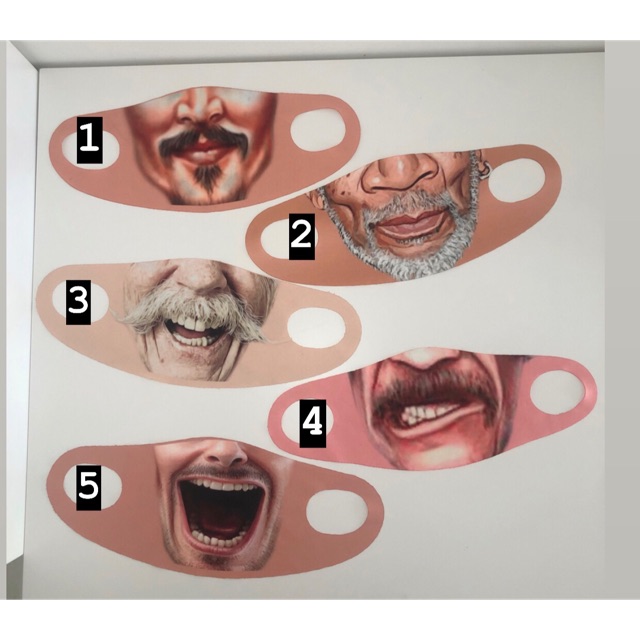 Masker mulut senyum kumis BEDA DARI YANG LAIN | Shopee Indonesia