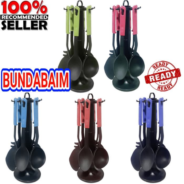 Jual SUTIL SET GANTUNG SS305 / SPATULA KITCHEN TOOL SODET WARNA ...