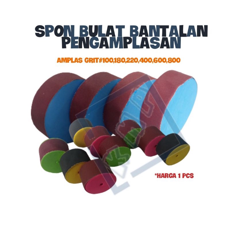 Jual SPON BULAT BANTALAN PENGAMPLASAN (Terpasang Amplas) Indonesia ...