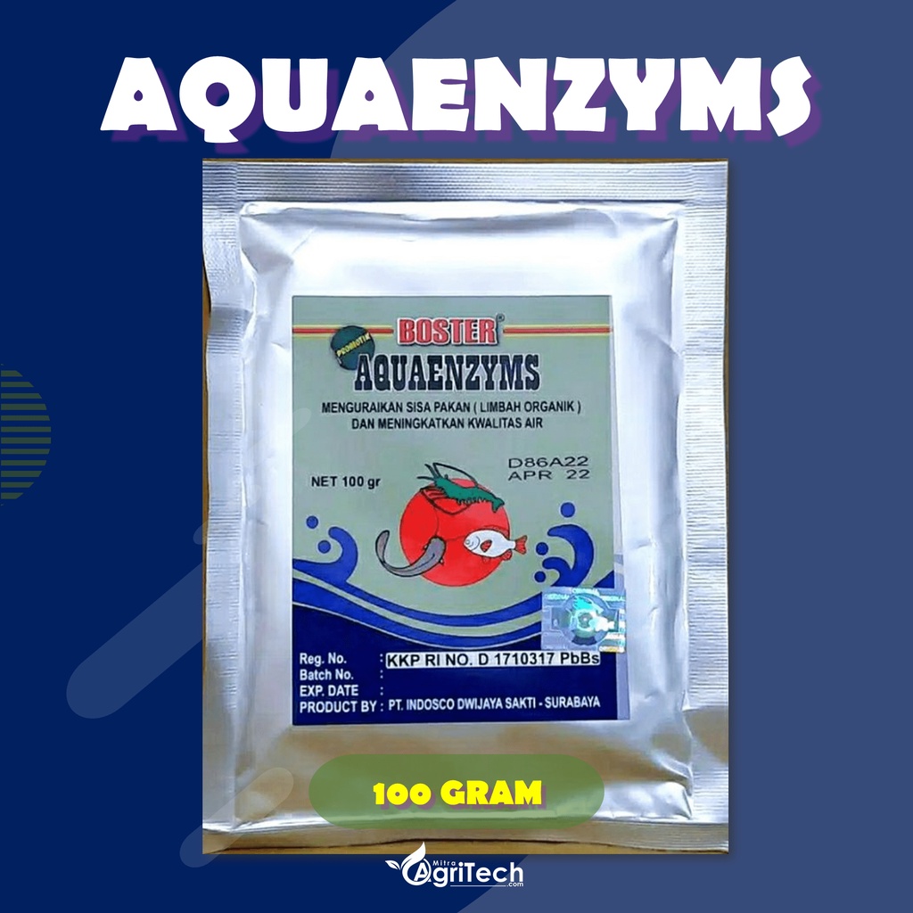 Jual BOSTER AQUAENZYM PROBIOTIK IKAN ISI 100 GRAM MULIENZYM IKAN UDANG ... Jual BOSTER AQUAENZYM PROBIOTIK IKAN ISI 100 GRAM MULIENZYM IKAN UDANG ...