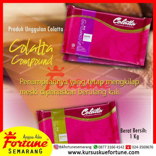 Jual CHOCOLATE COMPOUND DARK COLATTA 1KG | Shopee Indonesia