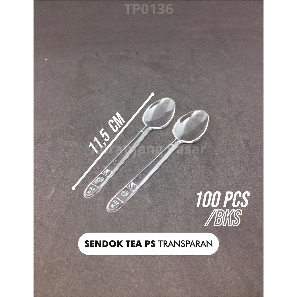 Jual Sendok Teh Plastik Ps Transparan Suapi (100pcs) | Shopee Indonesia