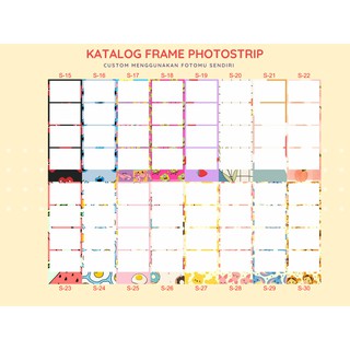 Jual PHOTO STRIP CUSTOM 3 atau 4 kotak (NEW!!! ada berbagai frame lucu ...