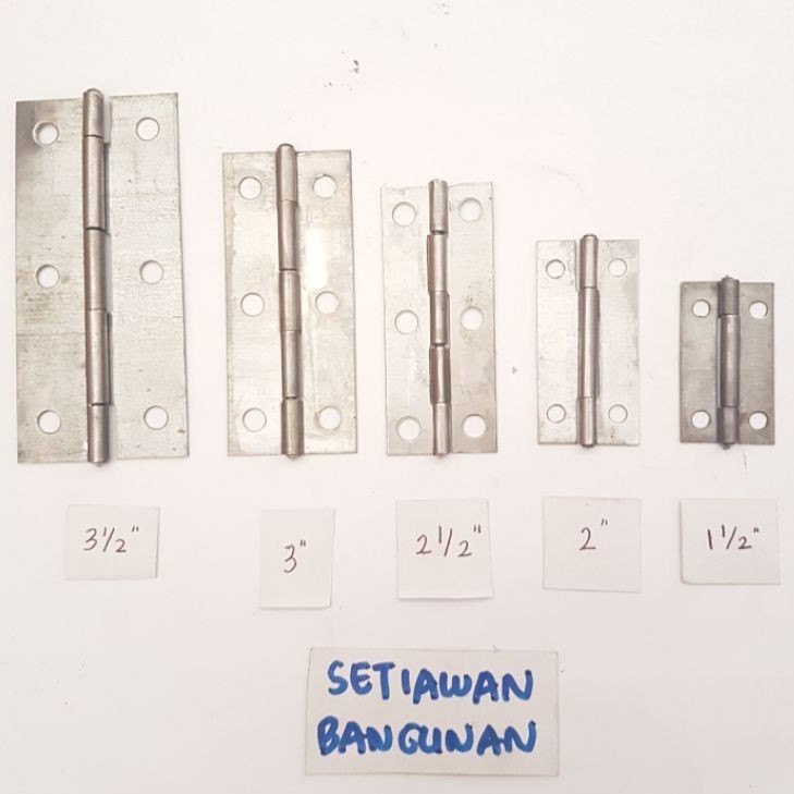 Jual MURAH Engsel Tipis Pintu Engsel Jendela Plat Besi 1,5 2 2,5 3 3,5 ...