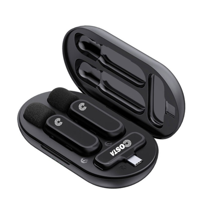 Jual COSTA True 2TX Dual Wireless Mic Clip On Type C Monitoring Android ...