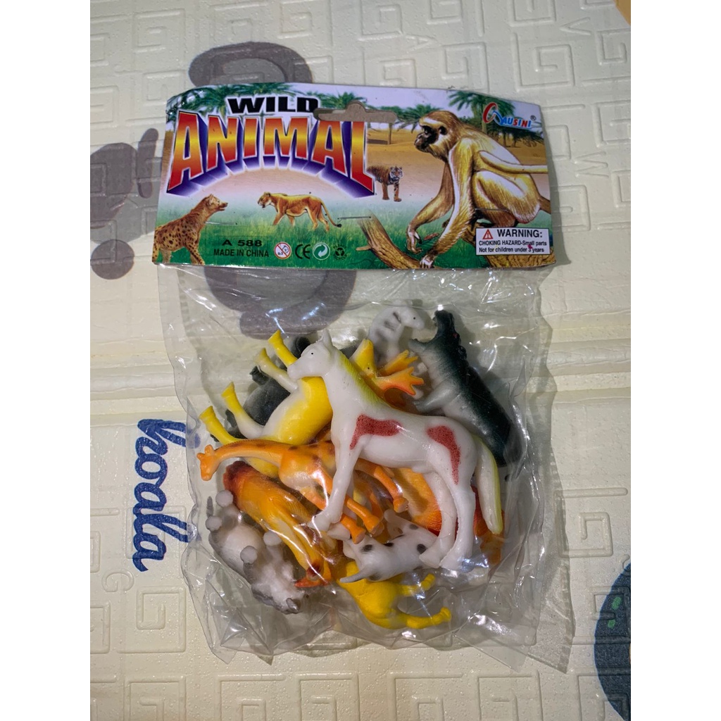 Jual {PM} MAINAN ANAK-ANAK WILD ANIMAL (12 PCS) A-588 | Shopee Indonesia