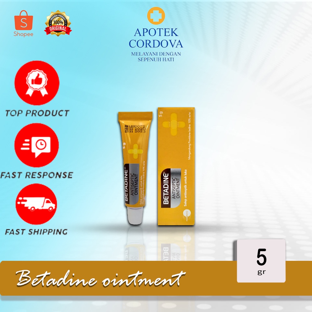 Jual Betadine Antiseptic Ointment 5gr dan 10gr dan 20gr Salp - Obat ...