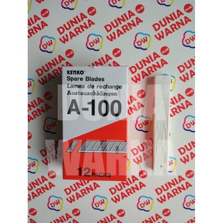 Jual [Box] KENKO ORIGINAL Isi Cutter Mata Pisau Kater A-100 Spare Blade ...