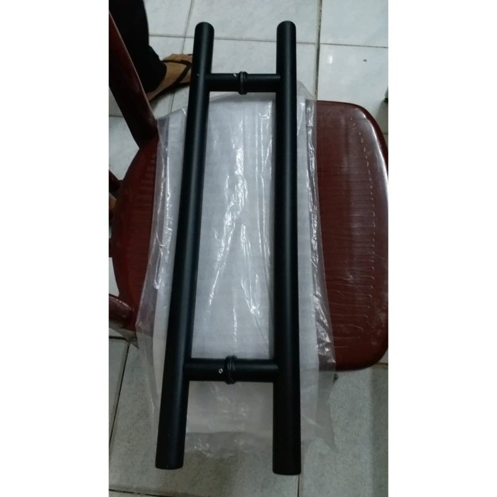 Jual Handle Pintu Panjang 60 Pegangan Pintu Stainless Hitam PH 802 Pipa ...