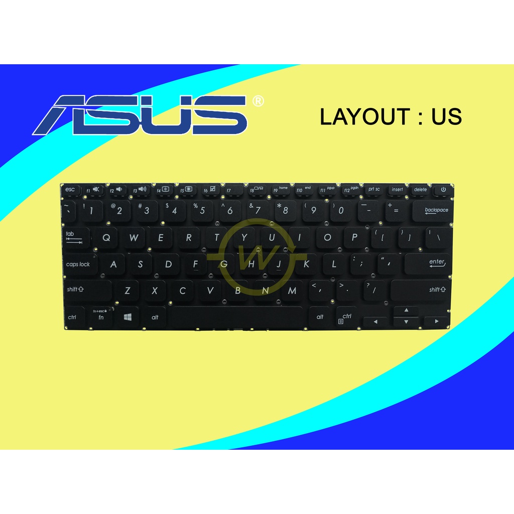 Jual Keyboard Asus Vivobook 14 A412 A412D A412F A412U X412 Series Hitam ...