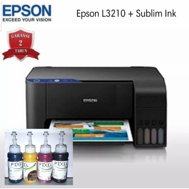 Jual Printer Epson L3210 Sublim ink Paket Tinta Sublim | Shopee Indonesia