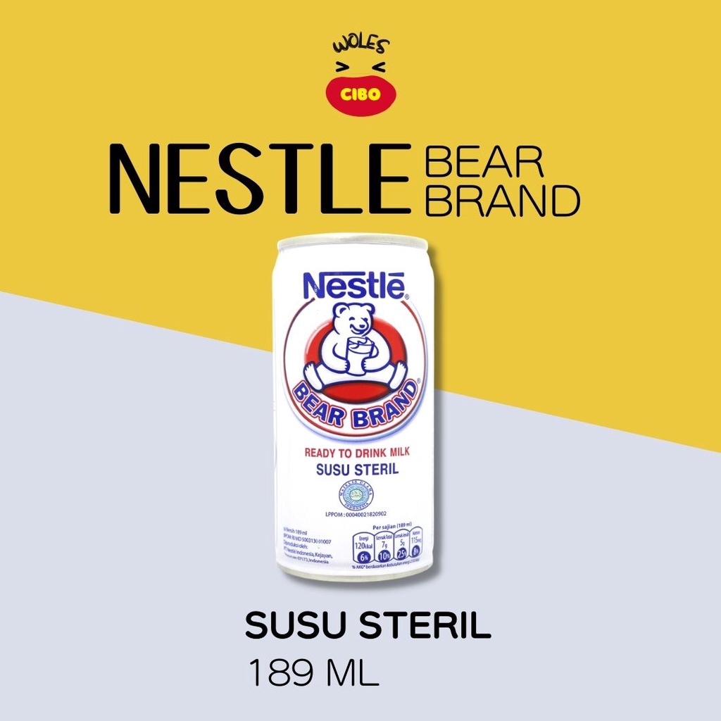 Jual Nestle BEAR BRAND Milk Susu Minuman Siap Minum 189ml | Shopee Indonesia
