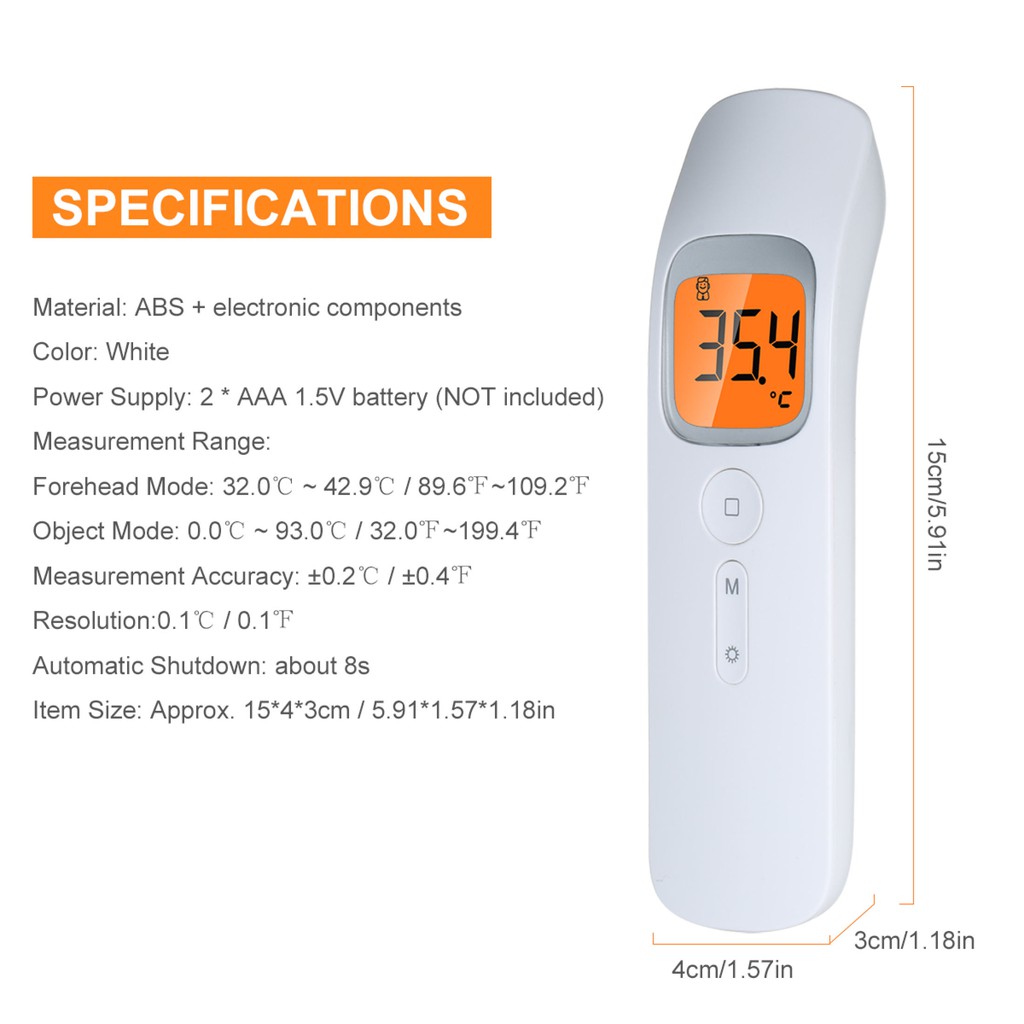 BONUS FREE! Termogun Suhu Badan Cek Suhu Tubuh Cek Suhu Tembak Pengecek ...