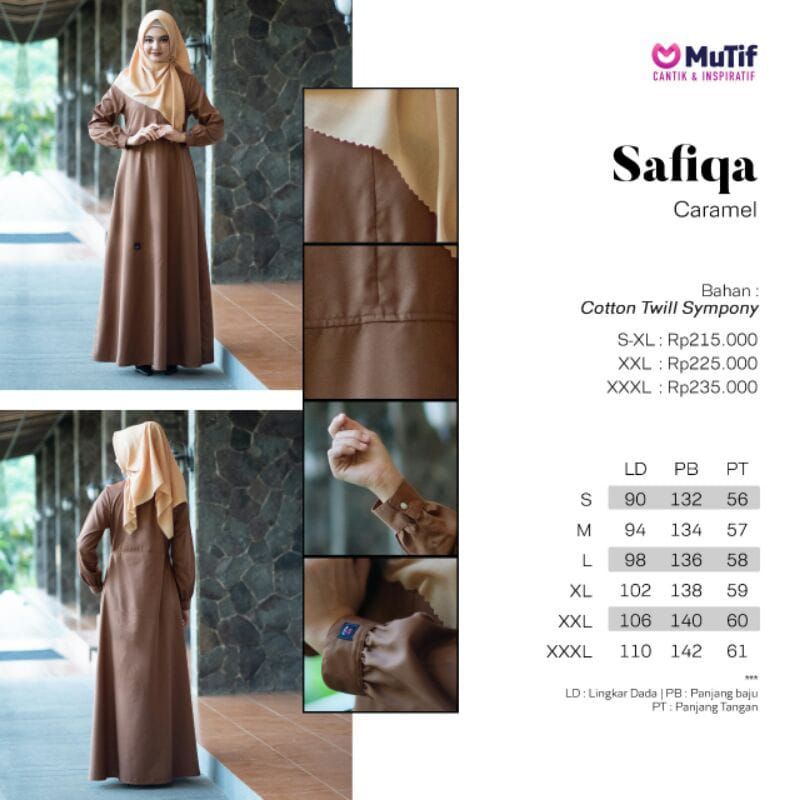 Jual MUTIF SAFIQA CARAMEL | Shopee Indonesia