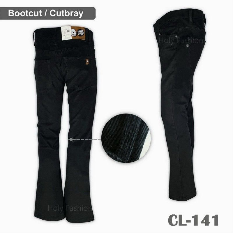 Jual CELANA CUTBRAY PRiA / JEANS BOOTCUT / JEANS CUTBRAY HiTAM NON ...
