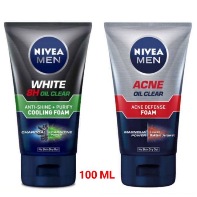Jual NIVEA MEN FACIAL WASH 100 ML ALL VARIAN | Shopee Indonesia